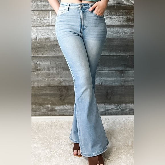 Cello | Jeans | Hello Flare Cello High Rise Super Flare Petite Jeans ...